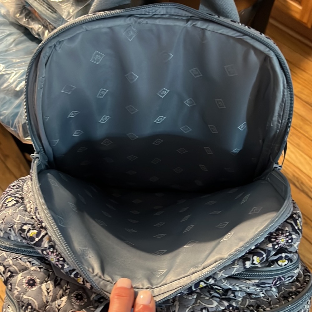 Vera Bradley Xl Campus Backpack Plaza Tile Yin Yang - Gem